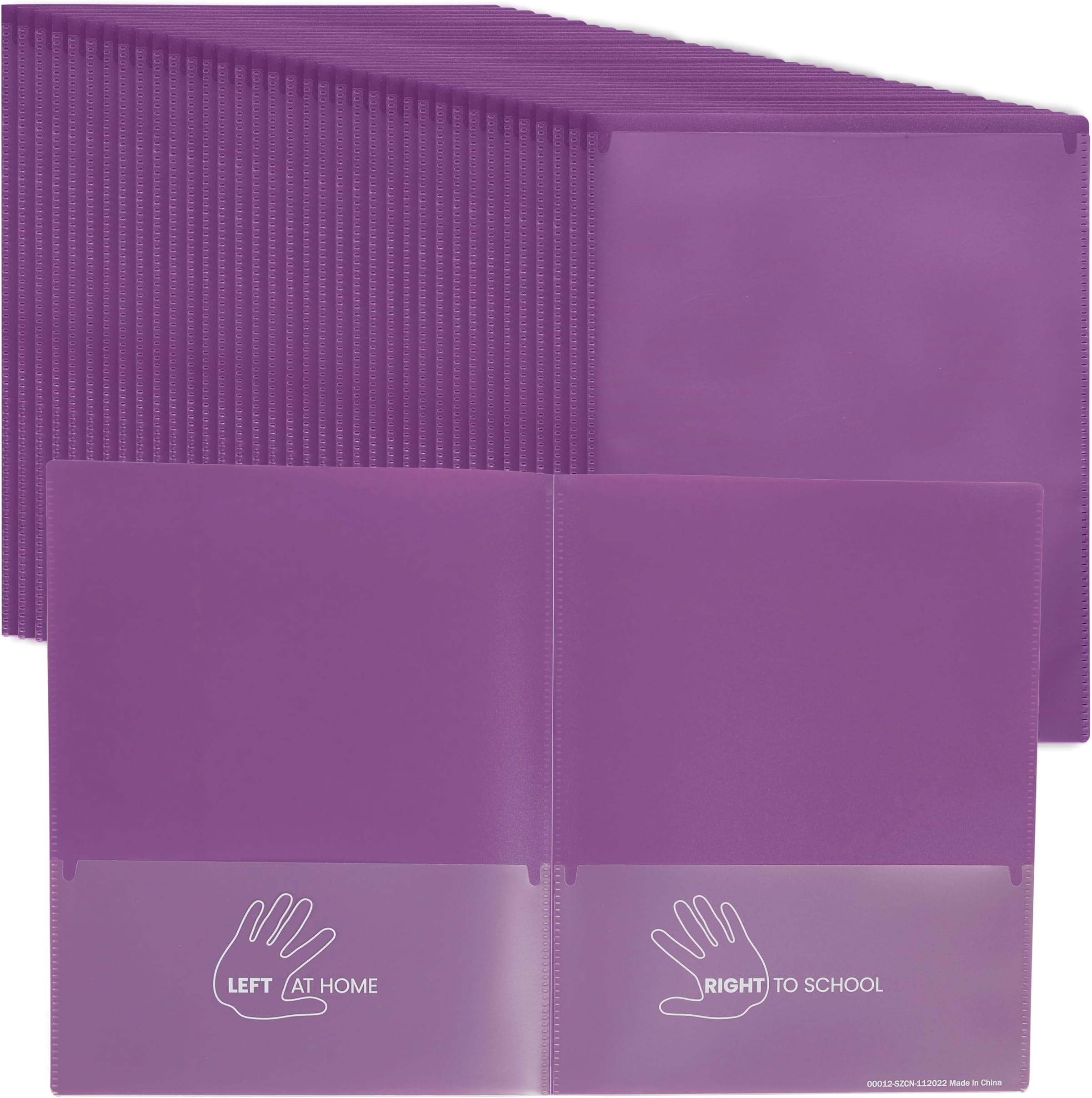 Amazon.com : Chuangdi 32 Pcs Homework Folders with Pocket and Classwork ...