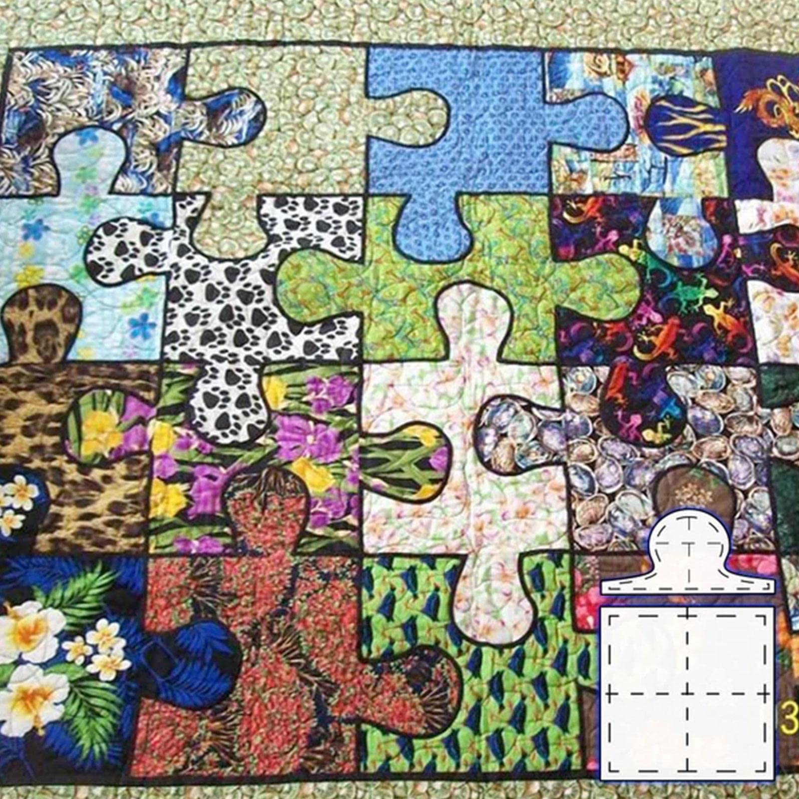 Puzzle Piece Quilt Pattern The Puzzle Pieces Weighted Blanket From