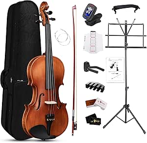 Amazon.com: Aileen 1/4 Violin Set, Beginners Fiddle Kit for Teenagers ...