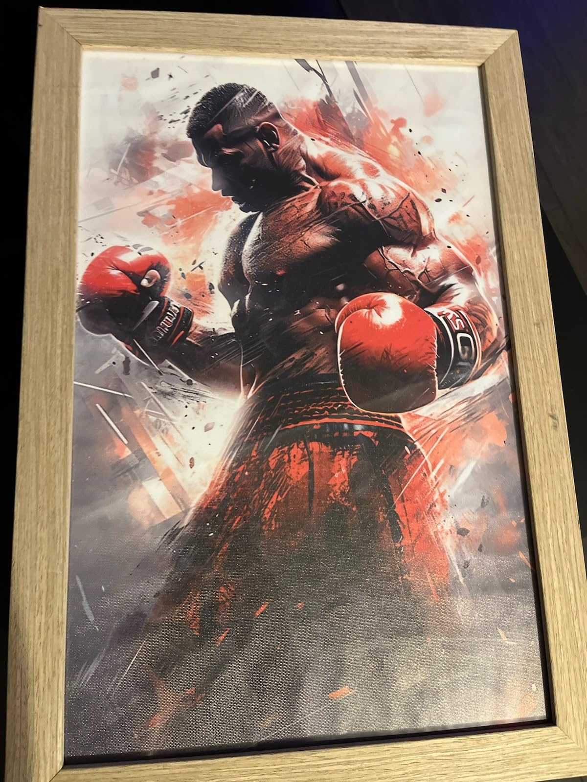 Amazon.com: Boxing Poster, Inspirational Boxing Art Canvas Painting ...