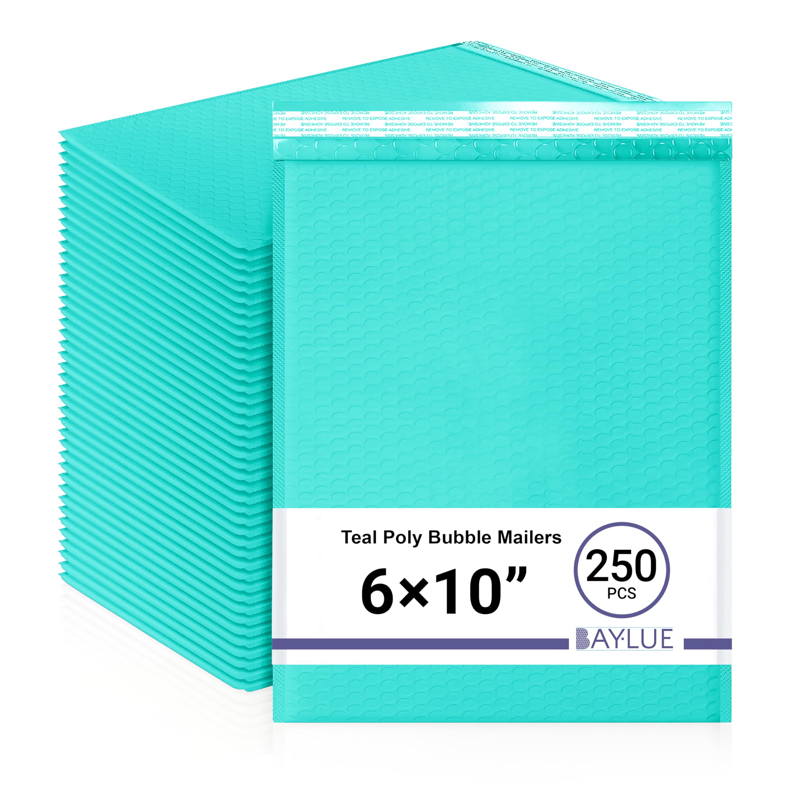 Amazon.com : Baylue Teal Small Poly Bubble Mailers 6x10 inch #0 | Self ...