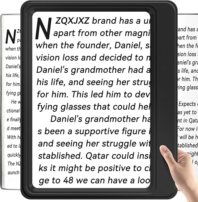 Amazon.com: 5X Magnifying Glass for Reading, Large and Lightweight ...