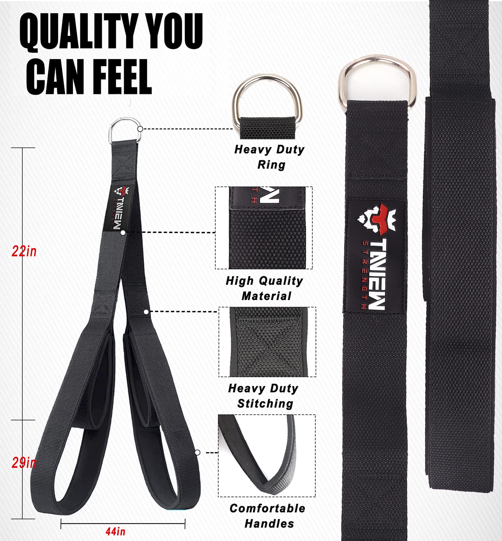 Snapklik.com : TAVIEW Tricep Rope Cable Attachment