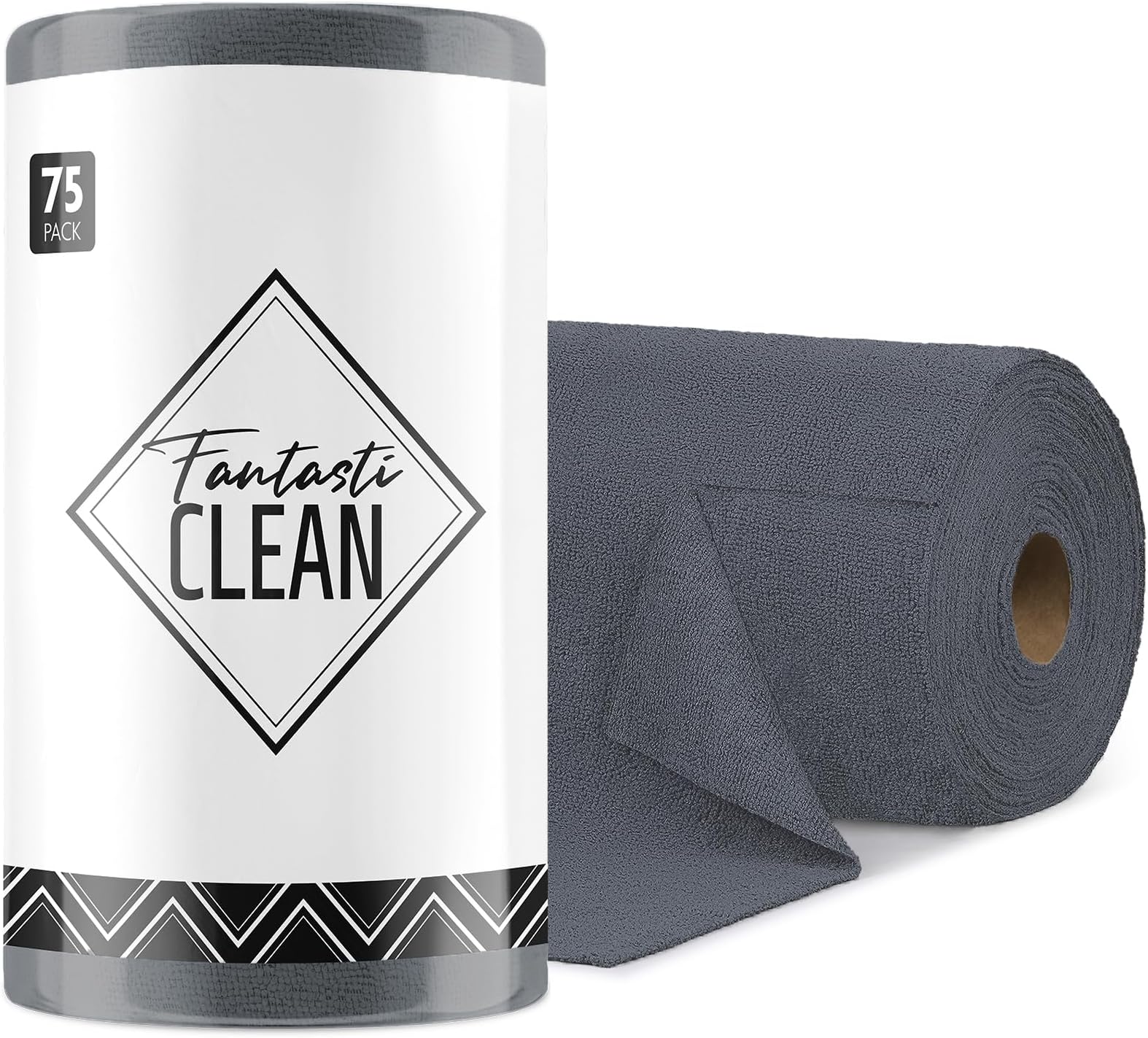 Tearova Reusable Microfibre Cloth Roll Pack of 2 rolls 60 Pieces Total ...