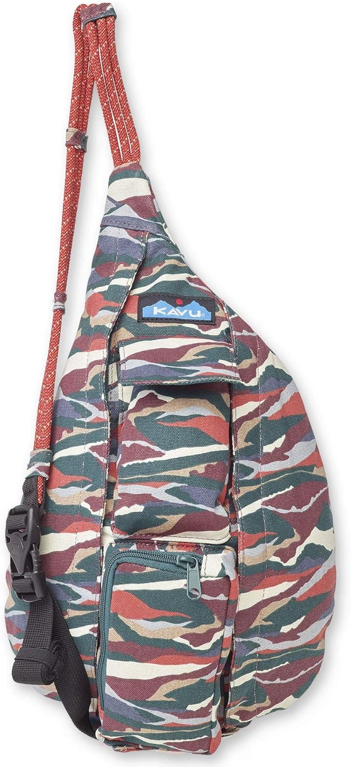Amazon.com: KAVU Mini Rope Bag Cotton Crossbody Sling, Rolling Hills ...