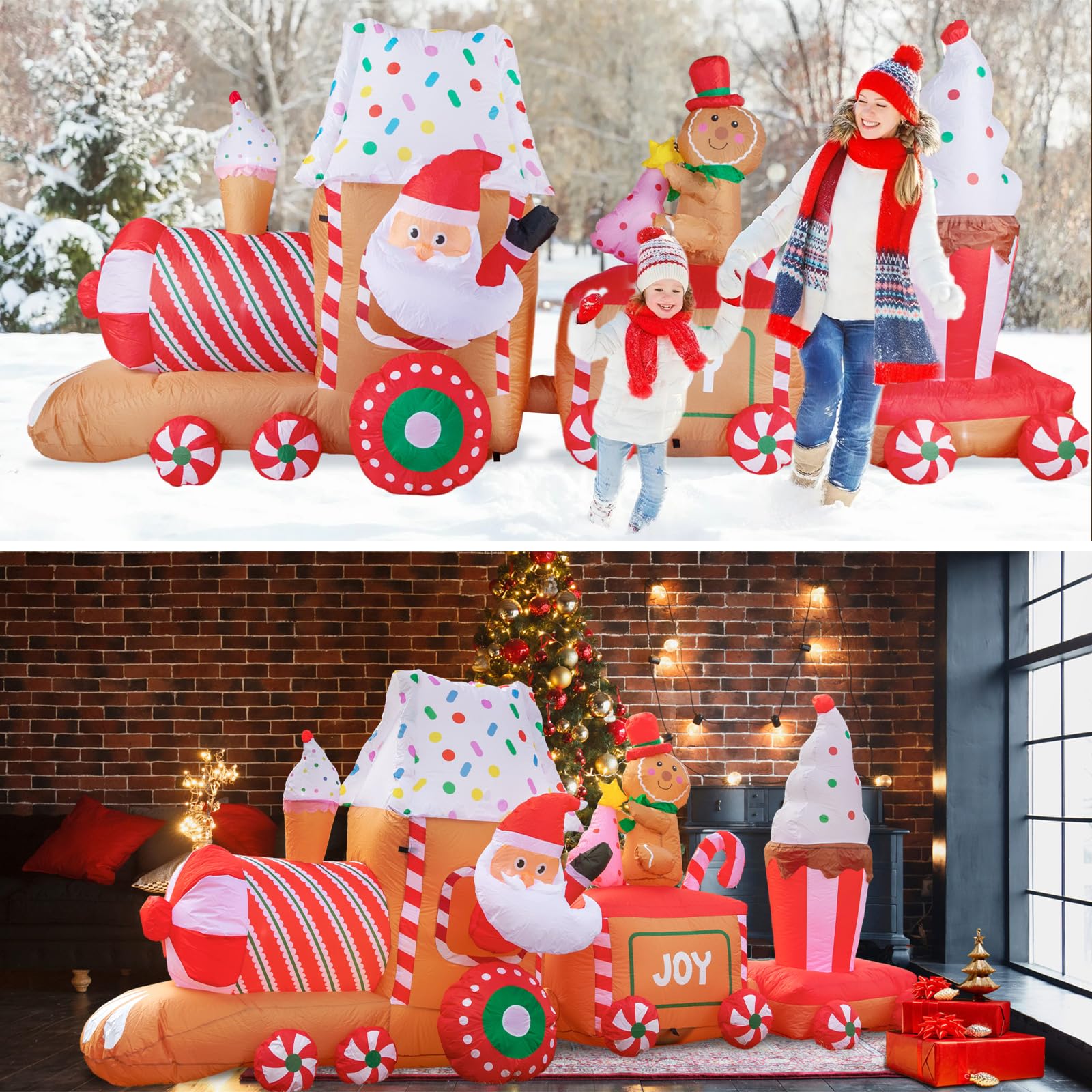 Nervure 11Ft Christmas Train Inflatable - Christmas Inflatables ...