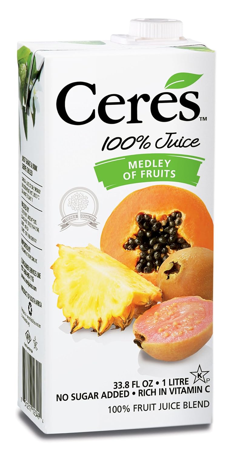 Amazon.com : Ceres Medley of Fruit, 33.8000-ounces (Pack of6) : Fruit ...