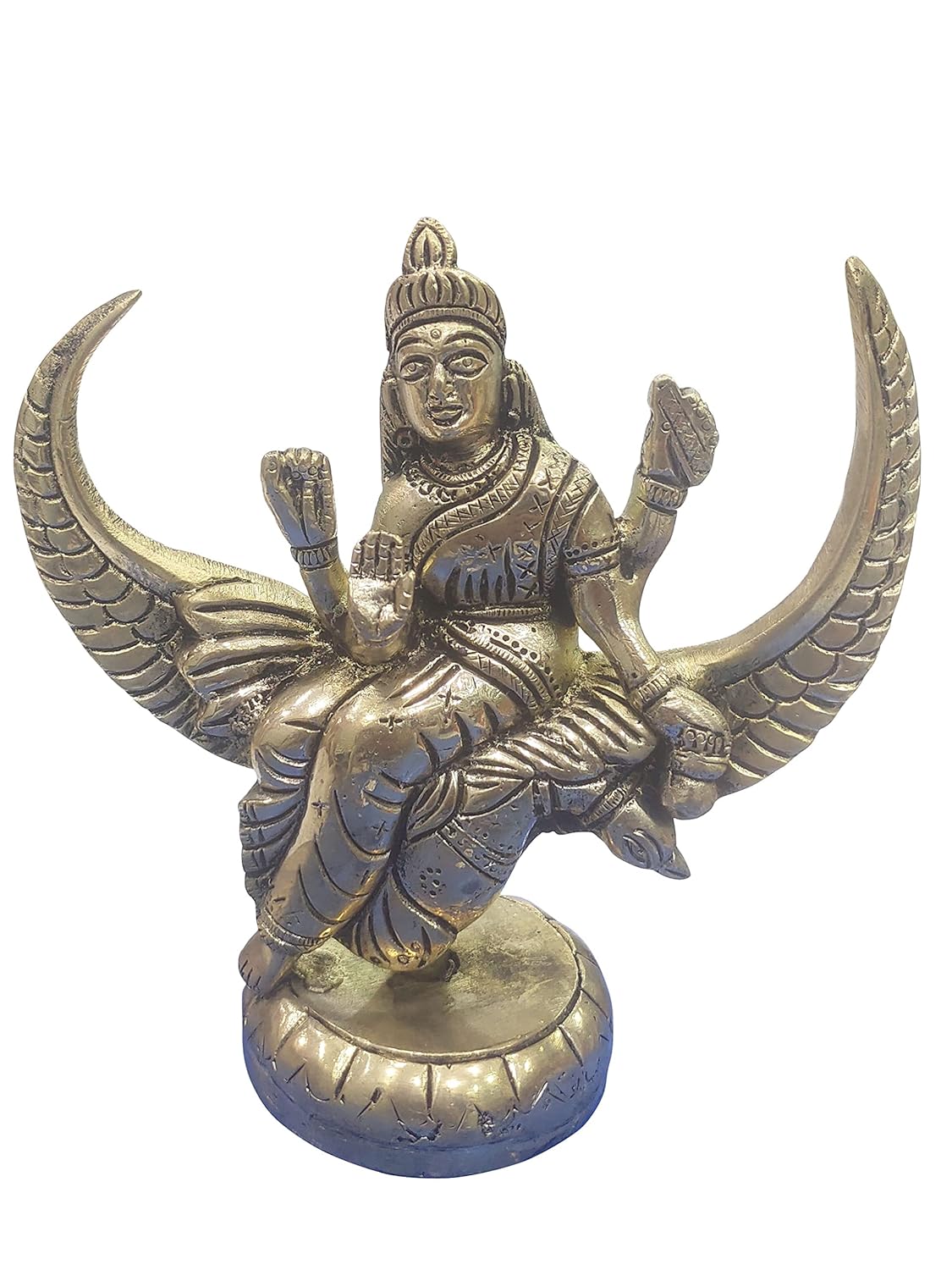 Buy Vinayakmoorti Brass Brahmani Maa Idol Home Decorative Showpiece ...