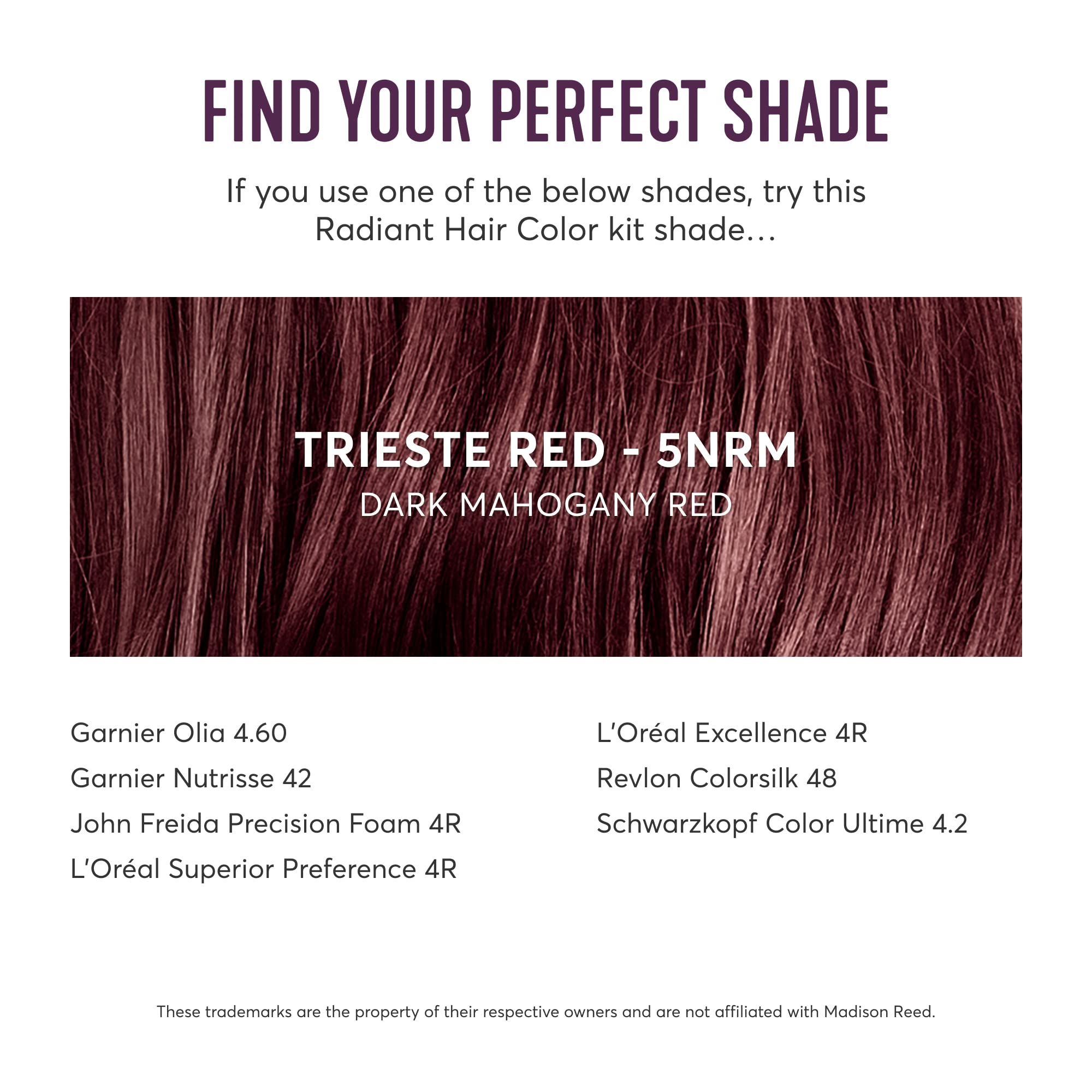 Mahogany Red Hair Color Chart