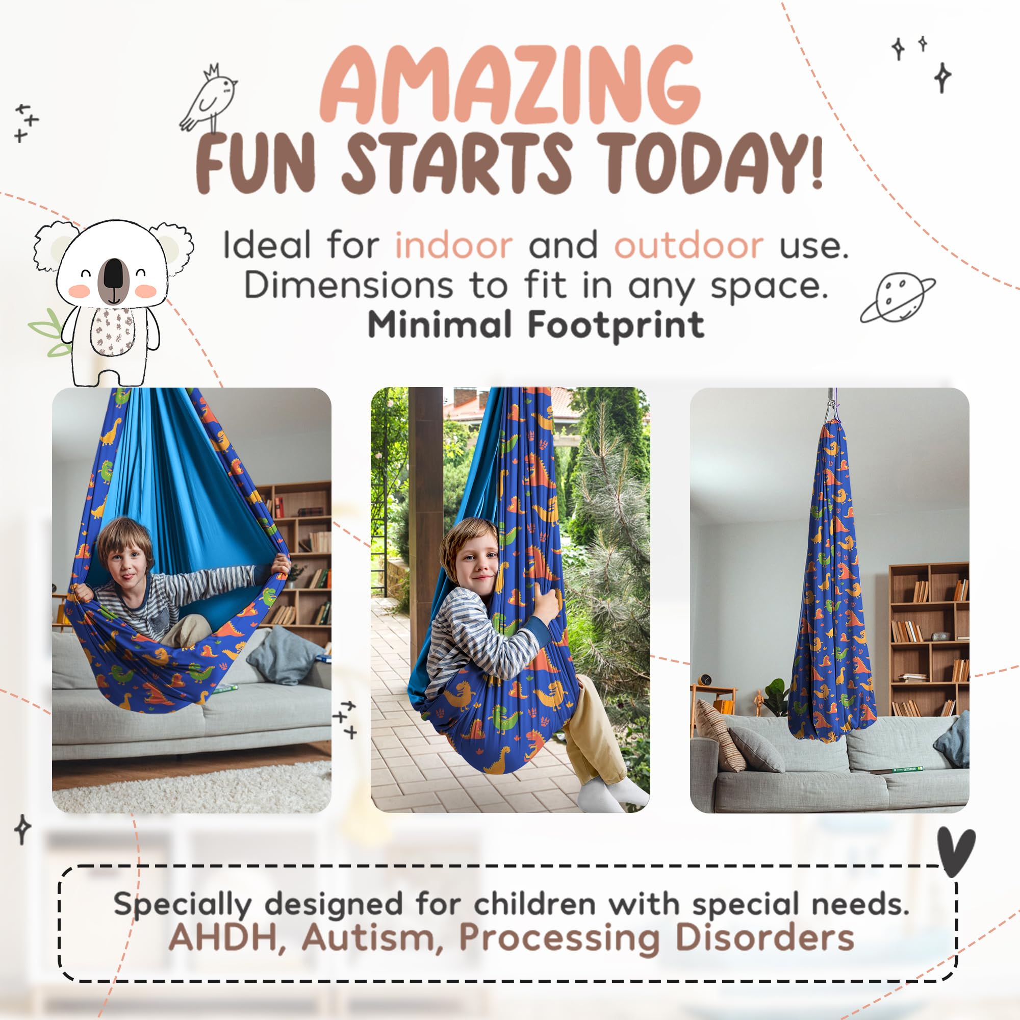 Snapklik.com : Sensory Swing Innovative Multi-Directional Spring ...