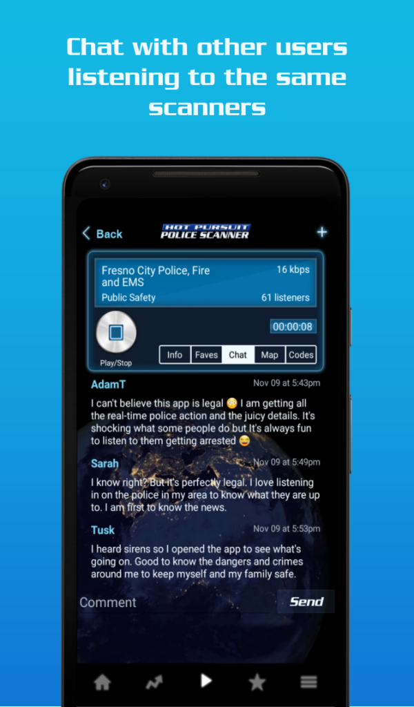 Police Radio Scanner - Hot Pursuit Fire and Police Scanner - App on ...