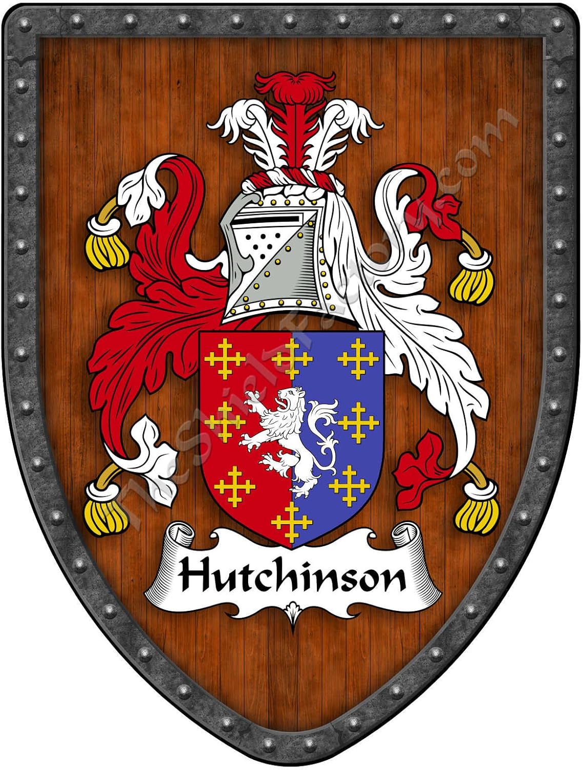 Amazon.com: Hutchinson Family Crest Custom Coat of Arms, Family ...