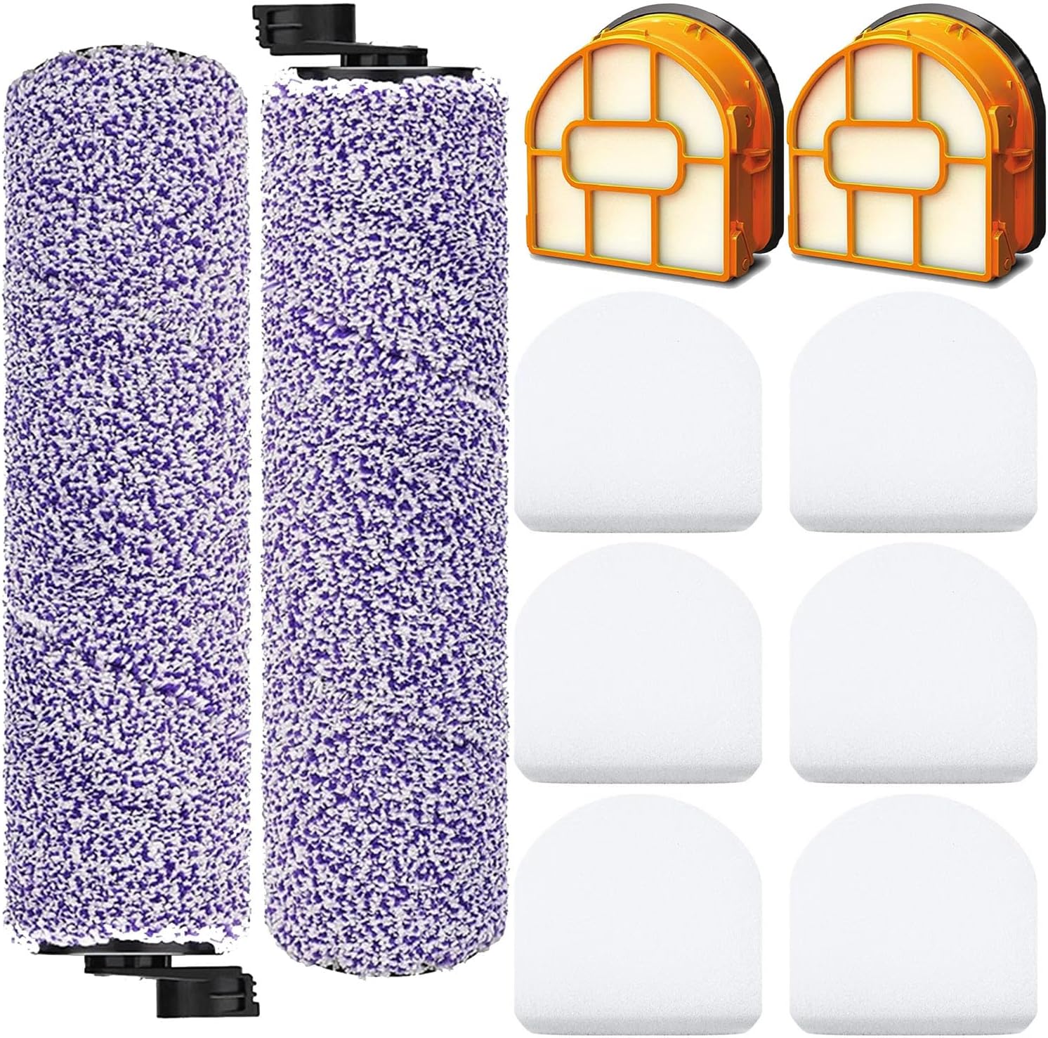 Amazon.com: 10 Pack Brush Roller Hepa Filter Compatible With Shark ...