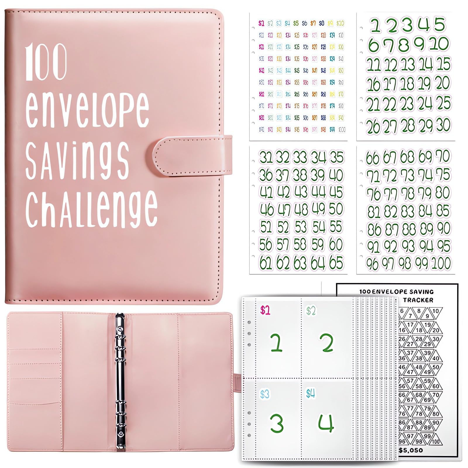 Amazon.com : Budget Binder with 100 Envelopes & Stickers: Save $5,050 ...