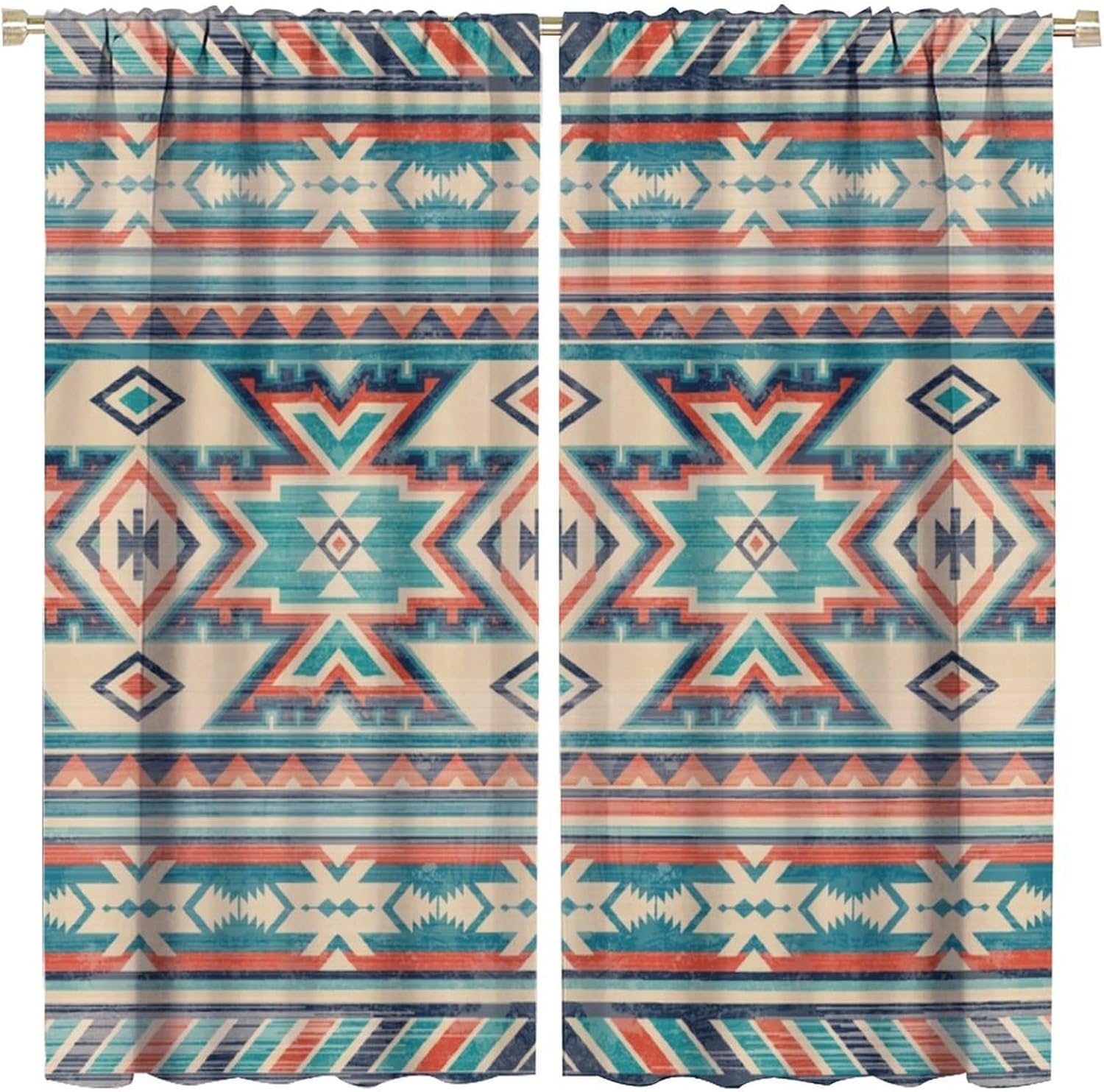 Amazon.com: LOMADIA Aztec Thermal Insulated Curtain, Native American ...