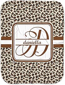 Amazon.com: YouCustomizeIt Leopard Print Baby Swaddling Blanket ...