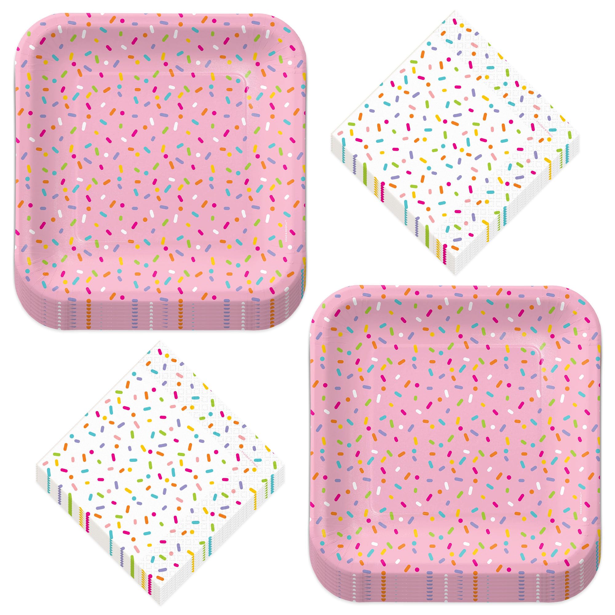 Amazon.com: HOME & HOOPLA Sprinkles Baby Shower Party Pink Sprinkle ...