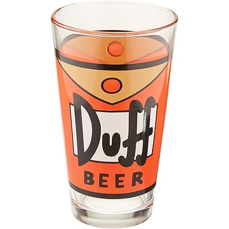Amazon.com | DUFF Beer Mug - 16oz - The Simpsons Inspired - Thick ...