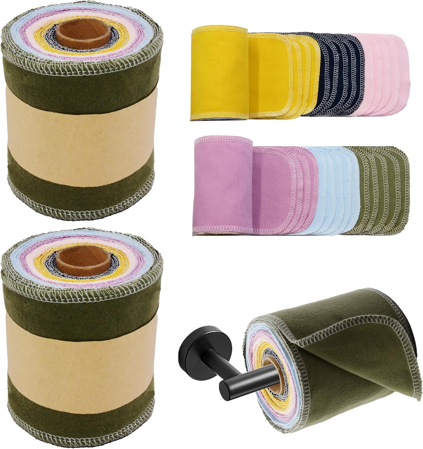 Amazon.com: Simnice Reusable Toilet Paper Cloth — 60 Pack Reusable ...