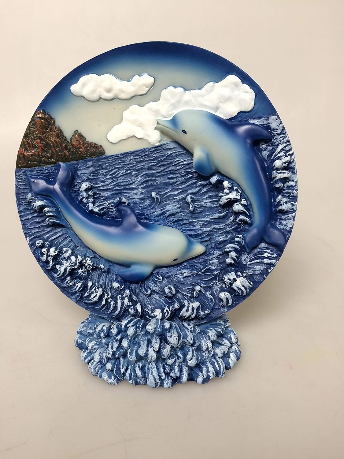 DOLPHIN PLATE WITH STAND 6"H - Amazon.com
