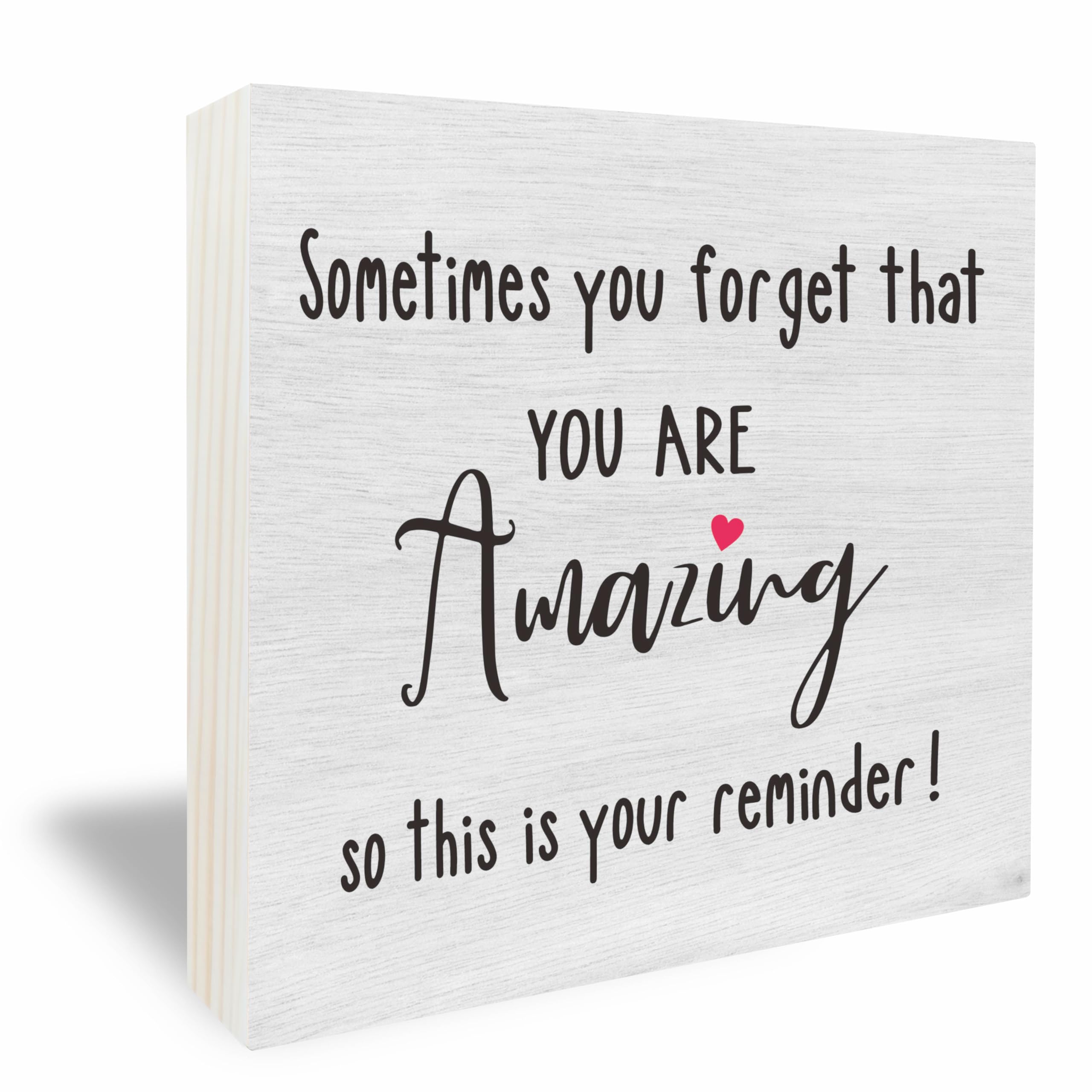 Amazon.com: Wooden Box Sign, Sometimes You Forget That You Are Amazing ...