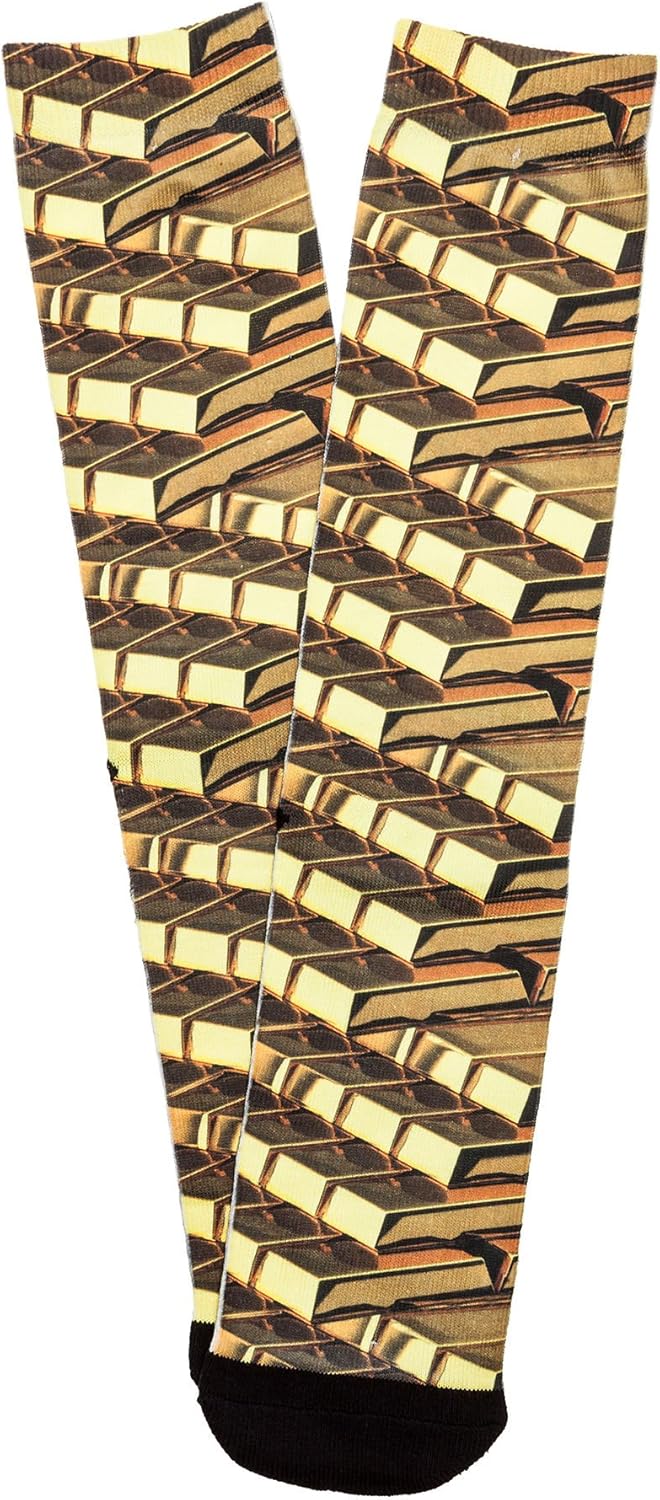 Amazon.com: MGNM Men's Gold Bars Sock : Clothing, Shoes & Jewelry