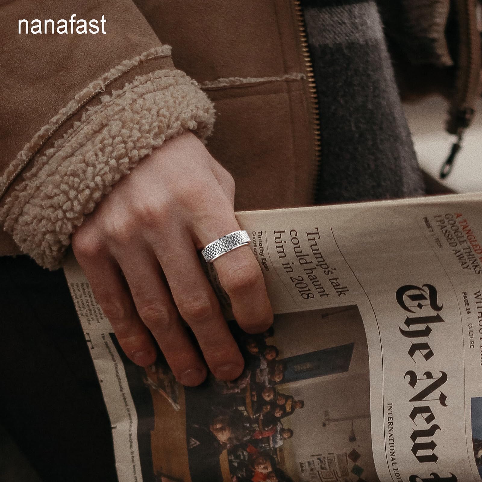 Snapklik.com : Dragon Fidget Ring For Men - Cool Stainless Steel Carp ...