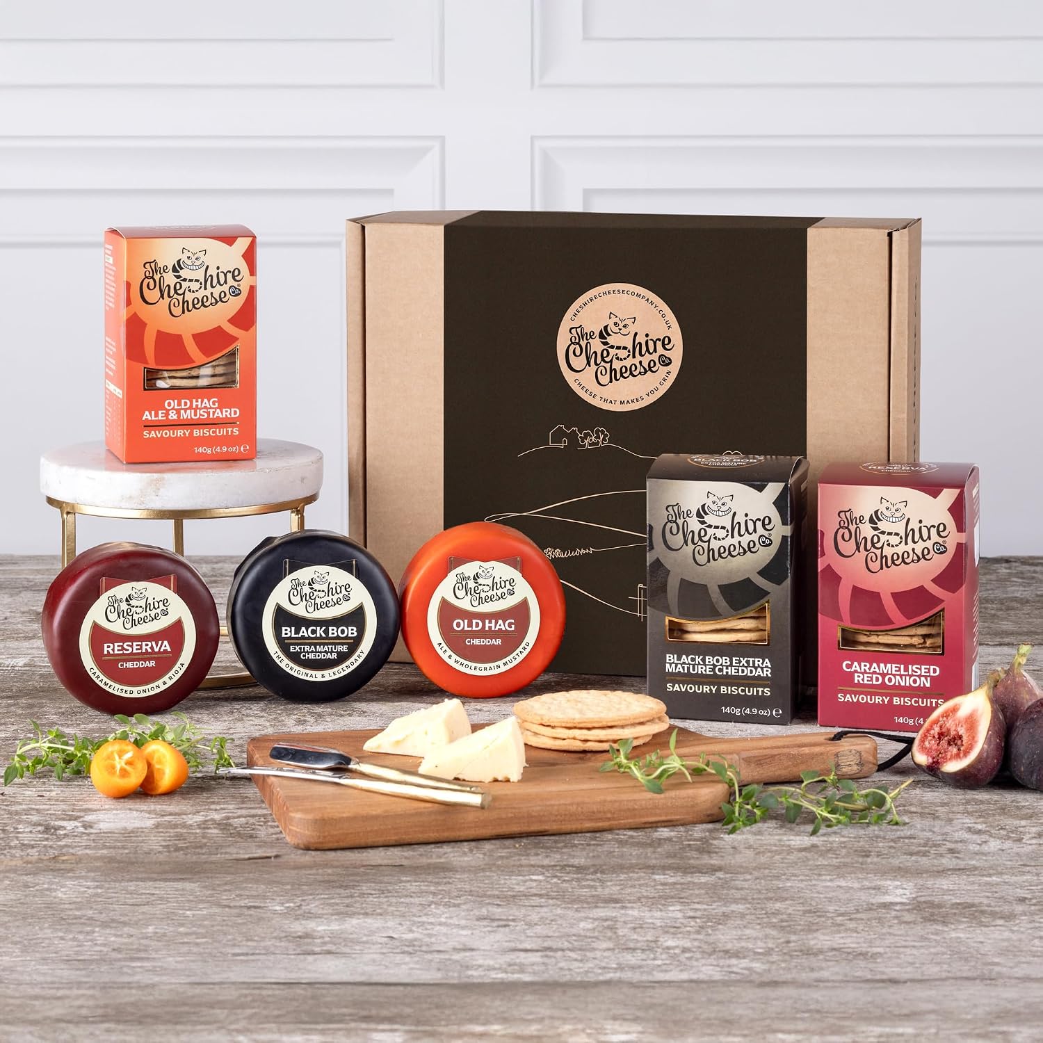 Triple Treat, Cheese & Biscuits Gift Box | 3 Waxed Cheeses (3 x 200g ...