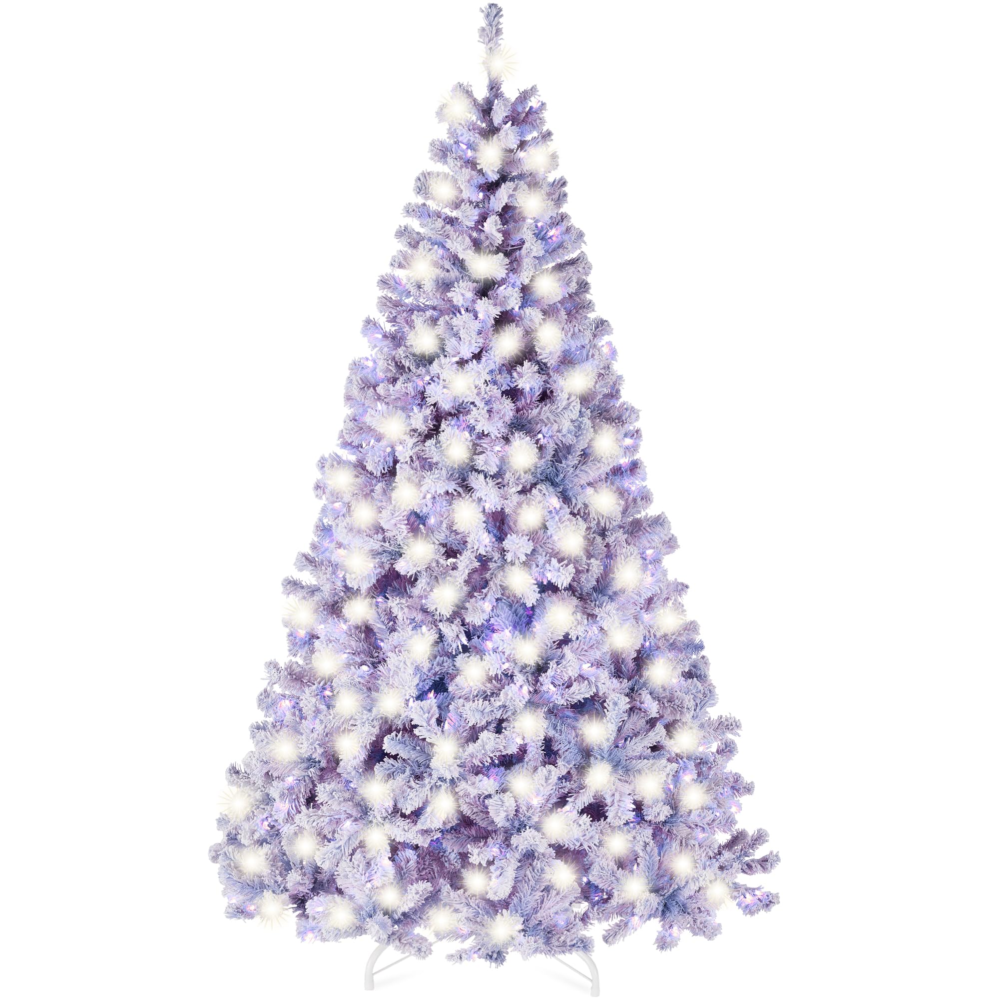 Amazon.com: Best Choice Products Pre-Lit Lavender Christmas Tree, 7.5ft ...