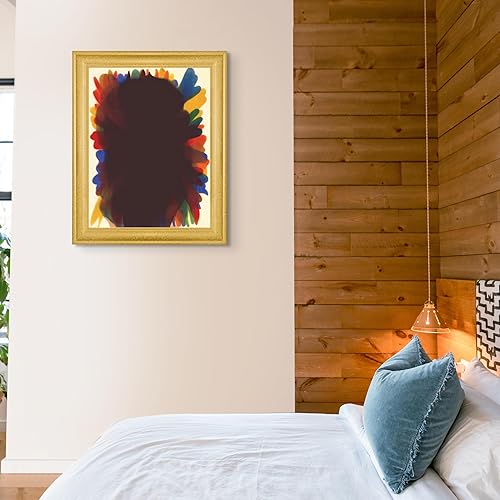 Lost Cabin Series Aleph de Morris Louis Lienzo en marco biselado dorado ...