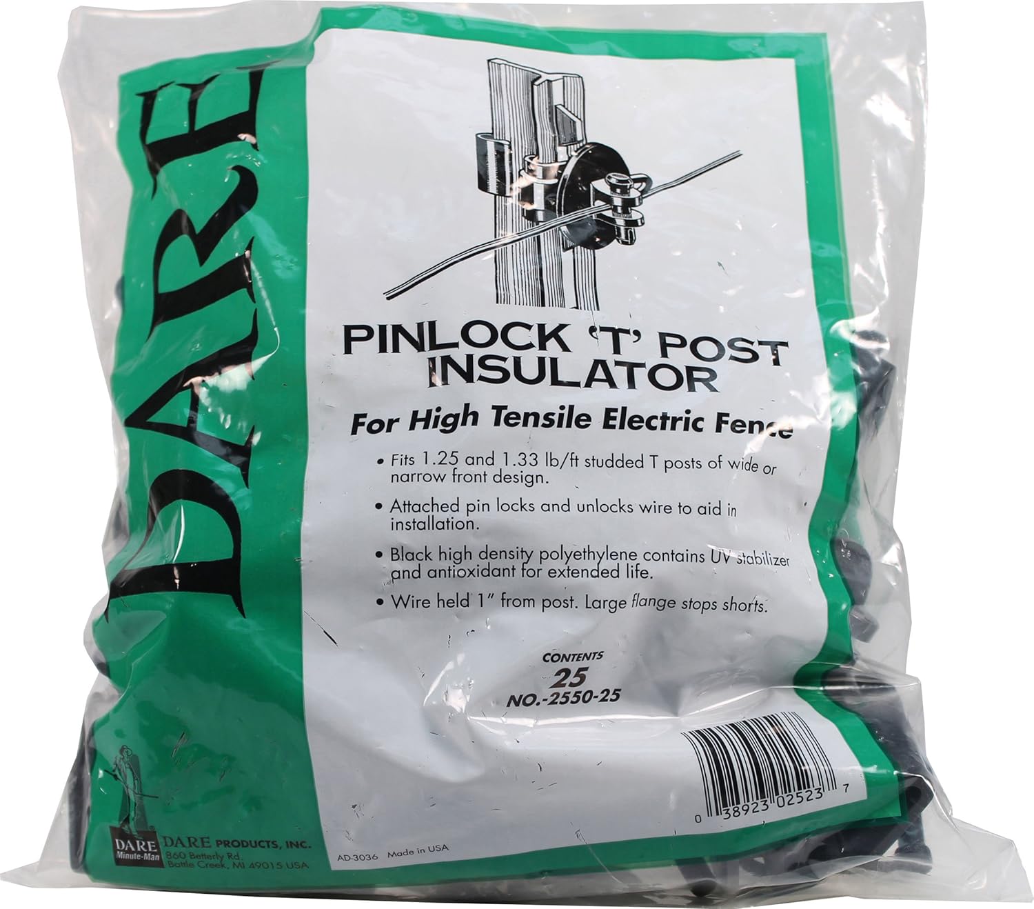 Amazon.com: PINLOCK INSULATOR FOR T-POSTS : Patio, Lawn & Garden