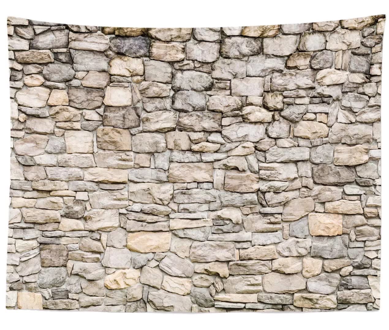 Wall Backdrop BELECO 6x4ft Fabric Vintage Stone Rock Stone Brick Wall ...