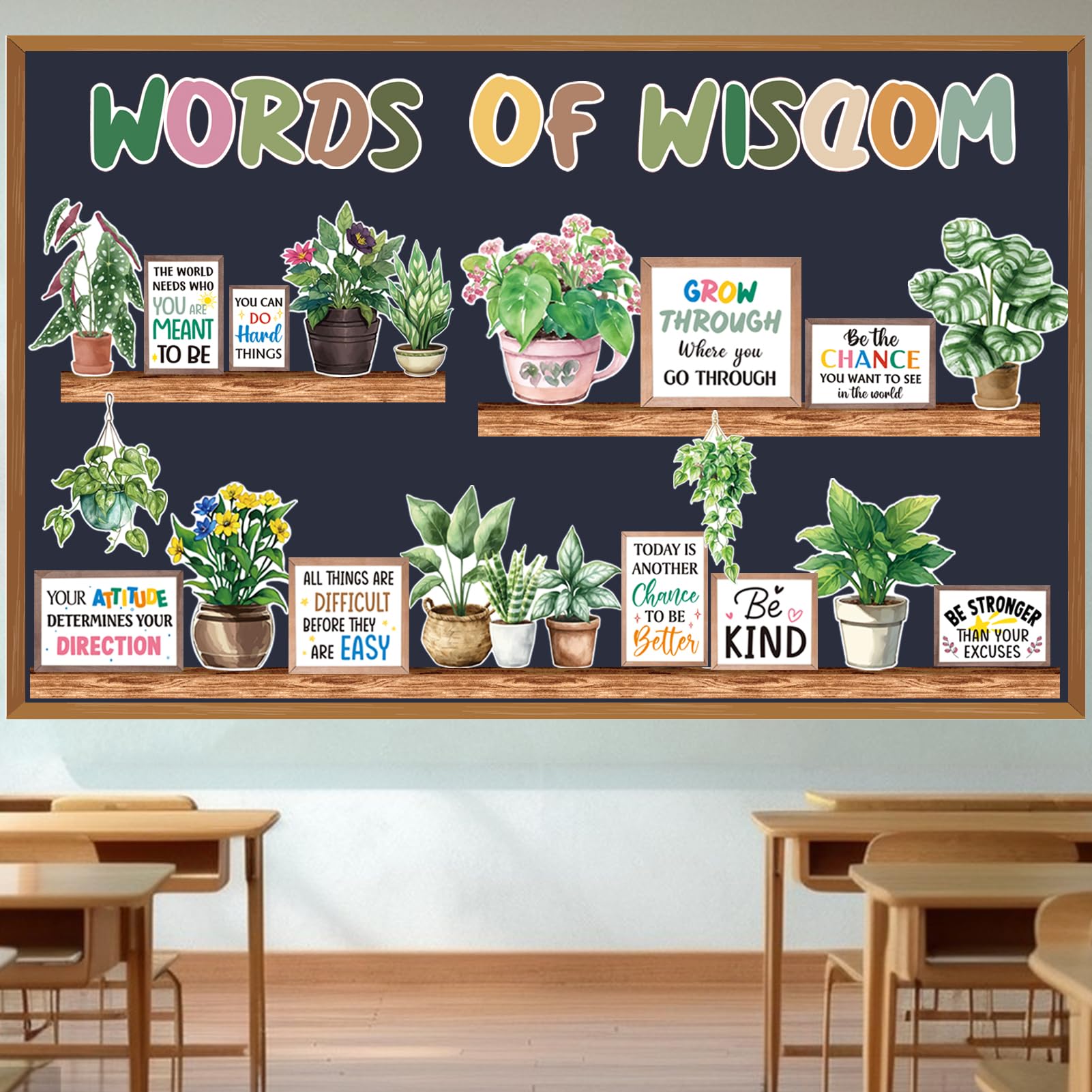 Snapklik.com : Bulletin Board Set - Plants Inspirational Classroom ...