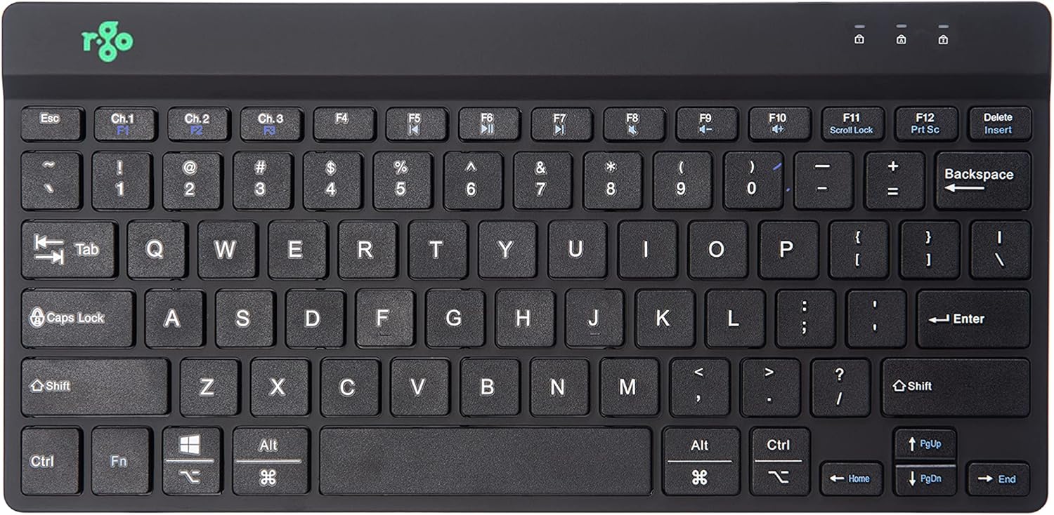 R-Go Compact Break Bluetooth Keyboard with Anti-RSI Pause Software ...