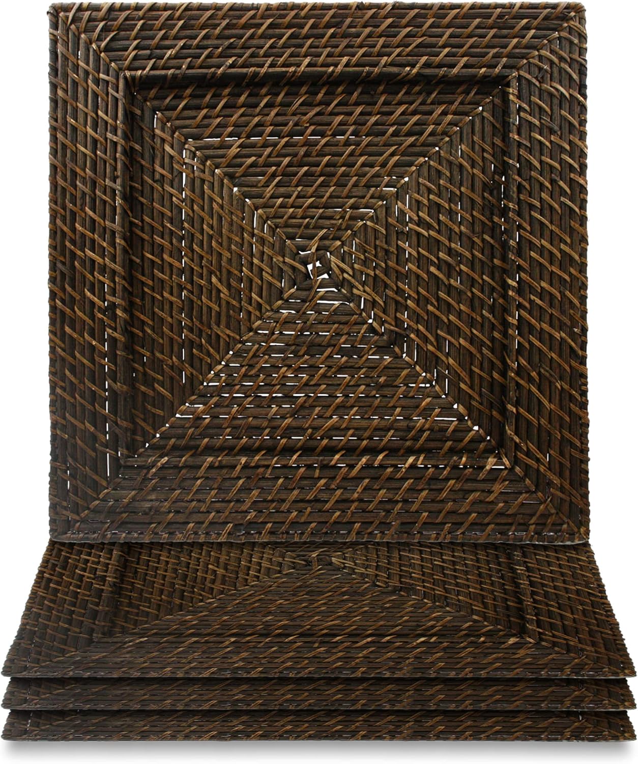 Amazon.com | ChargeIt by Jay Square Chargers Set of 4 Decorative ...