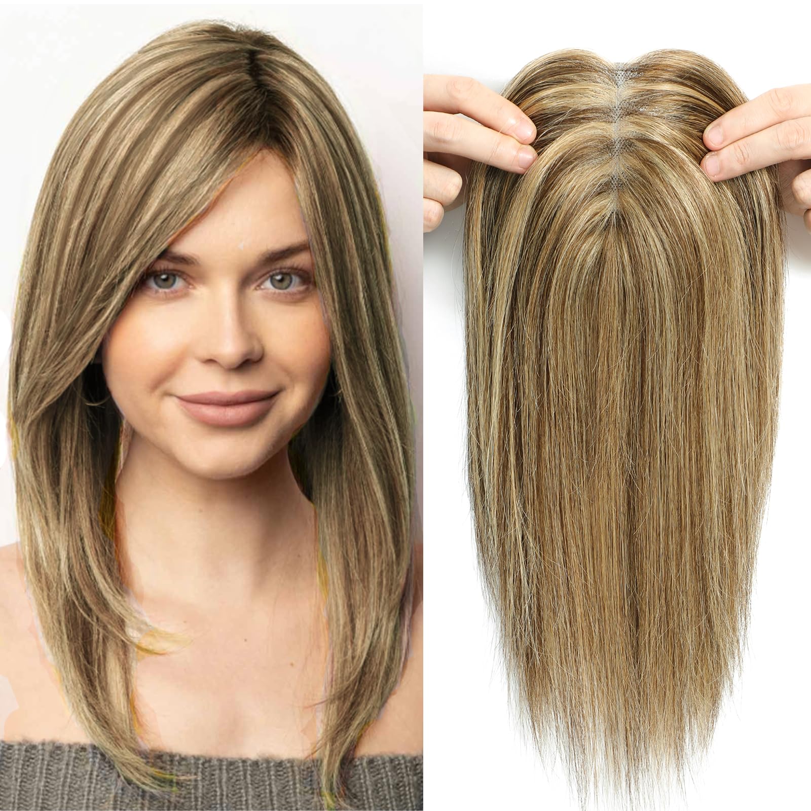 Hair Topper Real Human Hair Topper Hair Piece Human Hair Best Hair ...