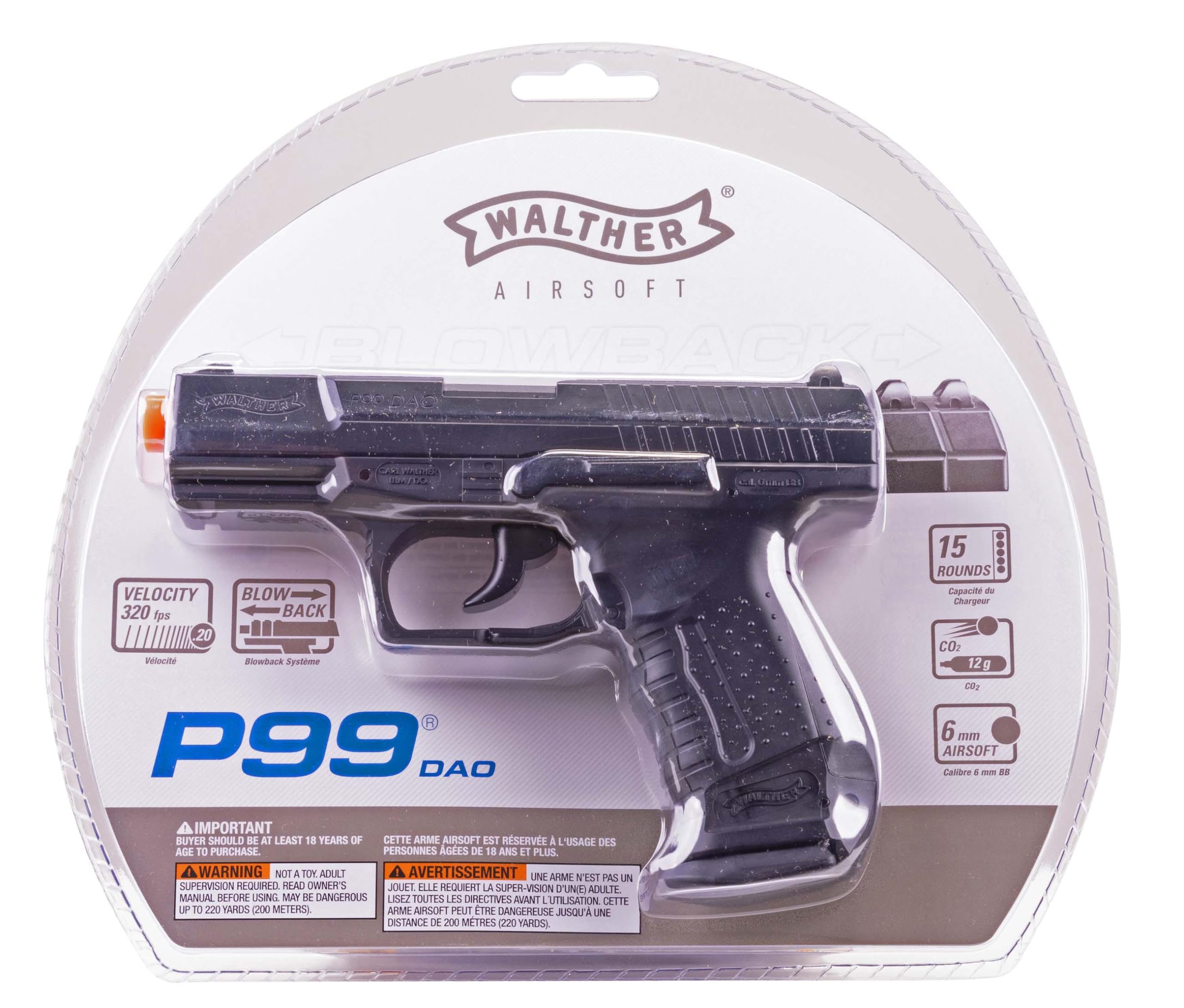 Snapklik.com : ELITE Walther P99 Blowback CO2 Powered 6mm BB Pistol Airsoft Gun