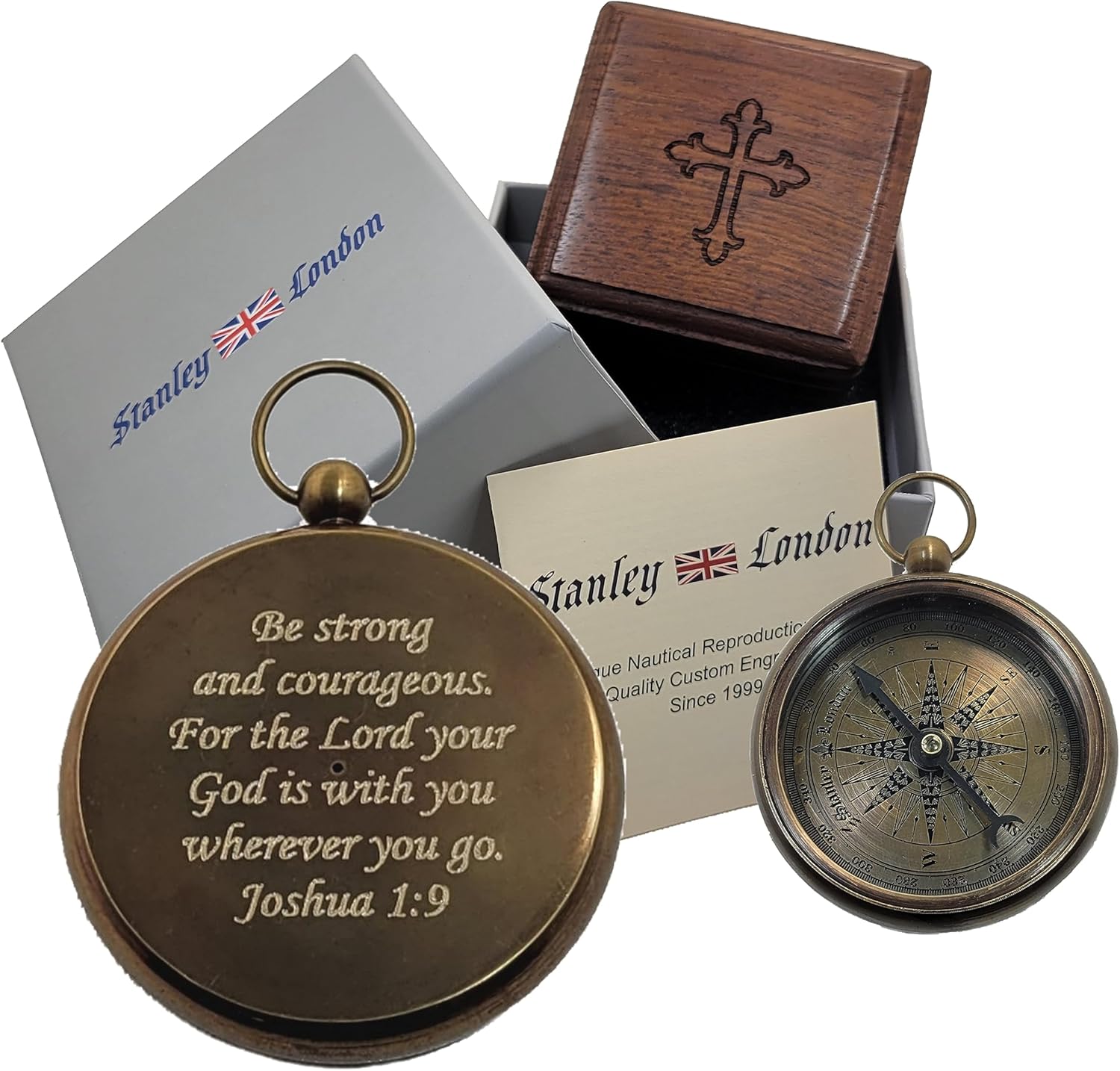 Amazon.com : Engraved Baptism Compass Gift | Confirmation Compass ...