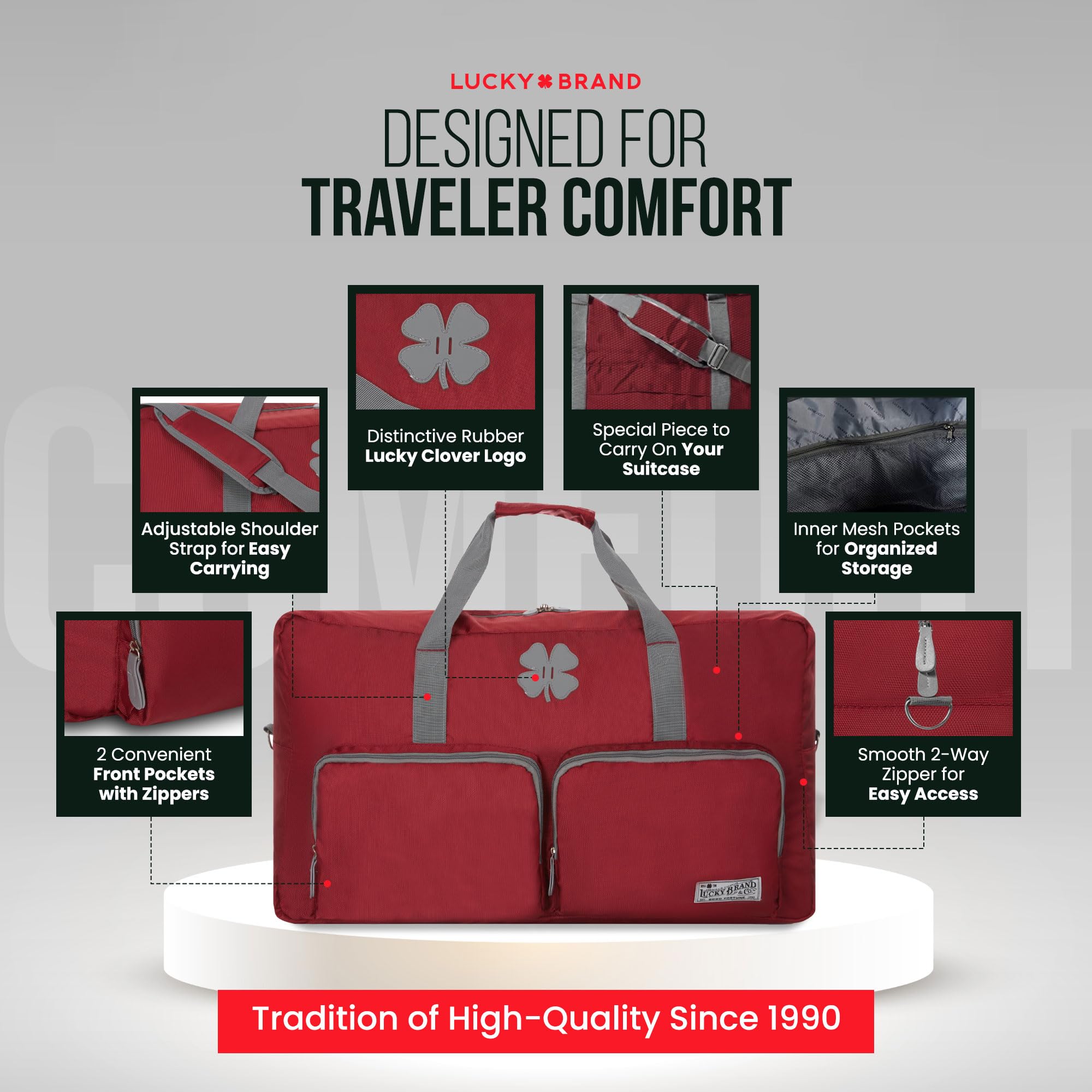 Snapklik.com : Lucky Travel Duffel Bags 85L, Gym Bag, Travel Bag ...