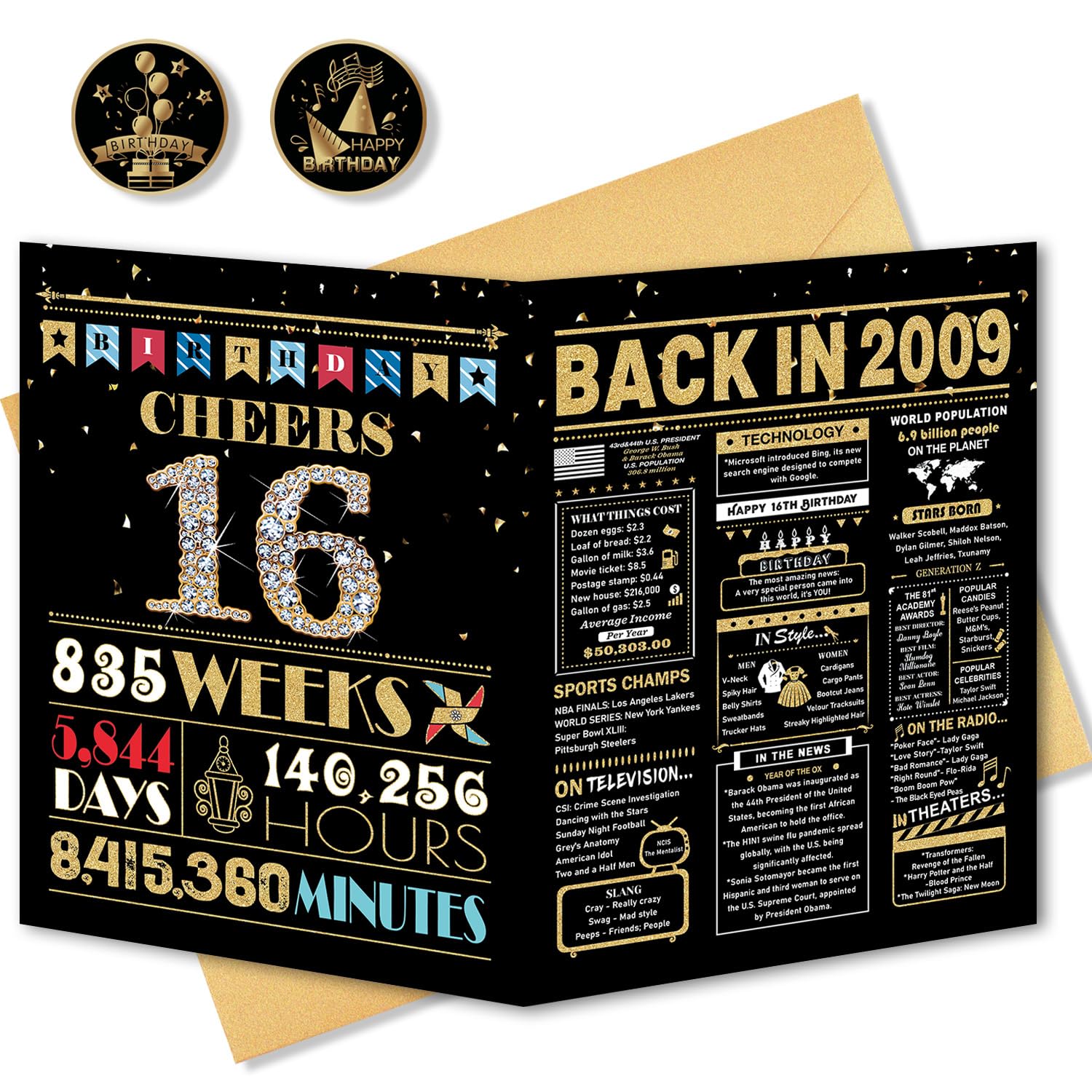 Snapklik.com : 16th Birthday Card, 16th Birthday Decorations For Girls ...