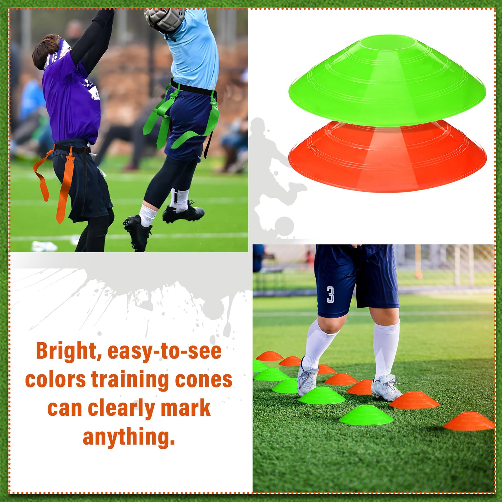 Snapklik.com : Wettarn 16 Players Flag Football Belts Adjustable Flag ...