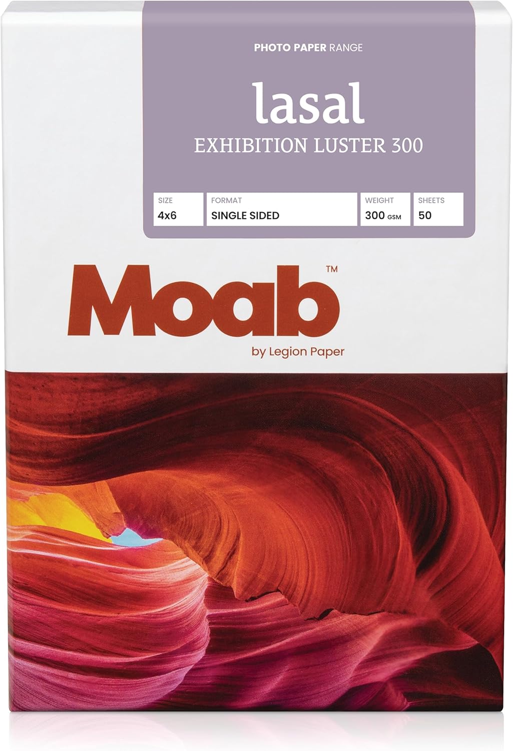 Amazon | Moab Lasal Exhibition Luster 305 ファインアート アーカイブ インクジェット用紙 ブライト ...