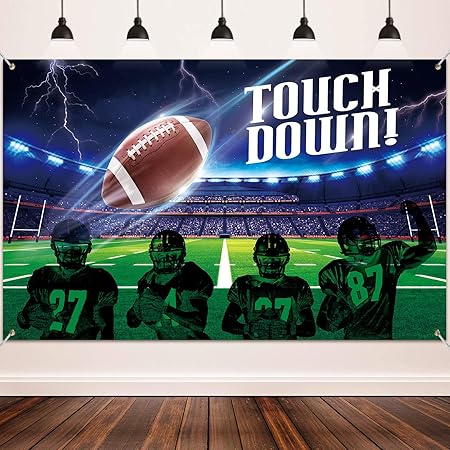 Amazon.com : RUINI Football Field Photography Backdrop Football Field ...