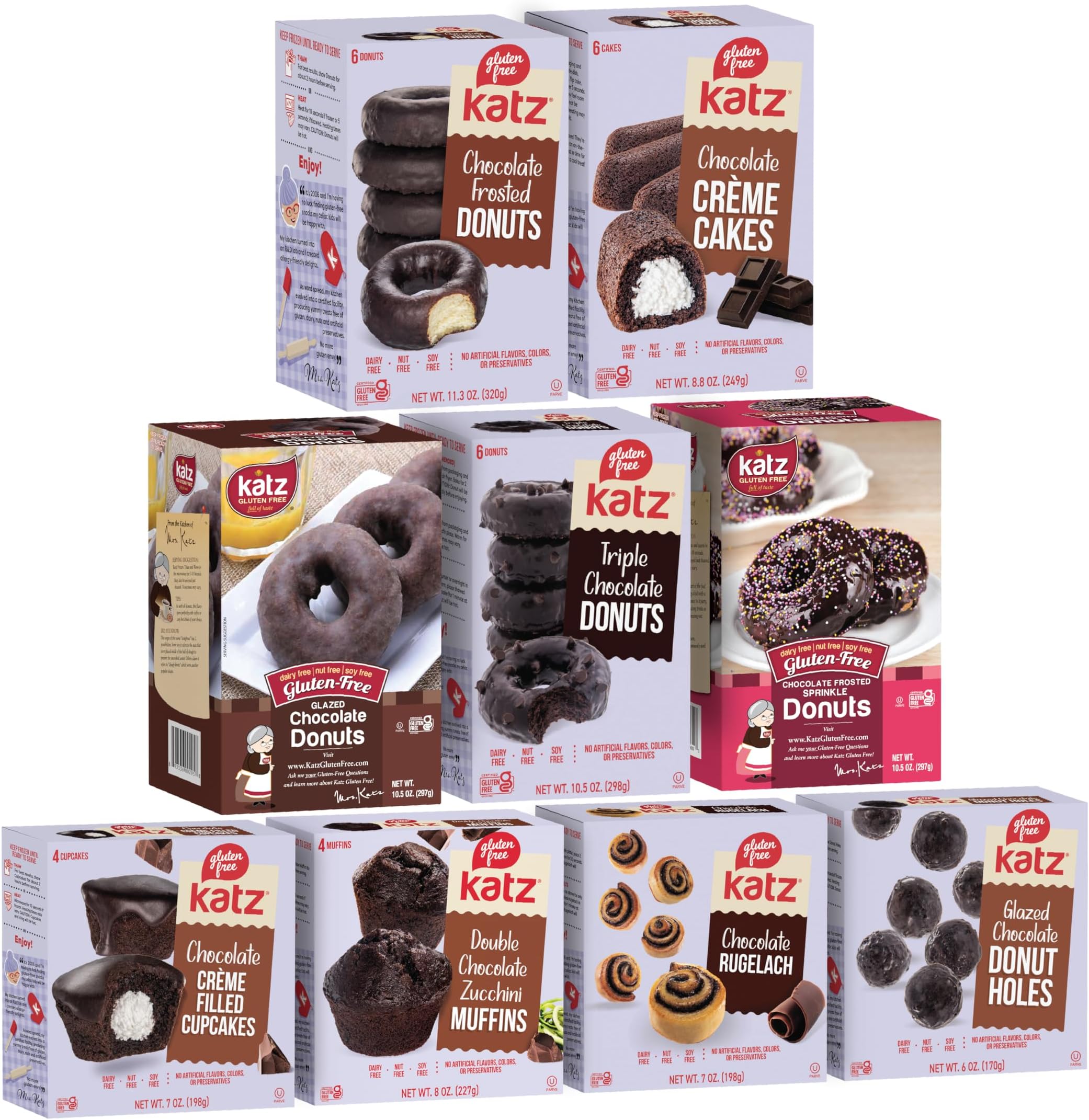 Amazon.com: Katz Gluten Free Snacks Heavenly Creme Cake Variety Pack ...