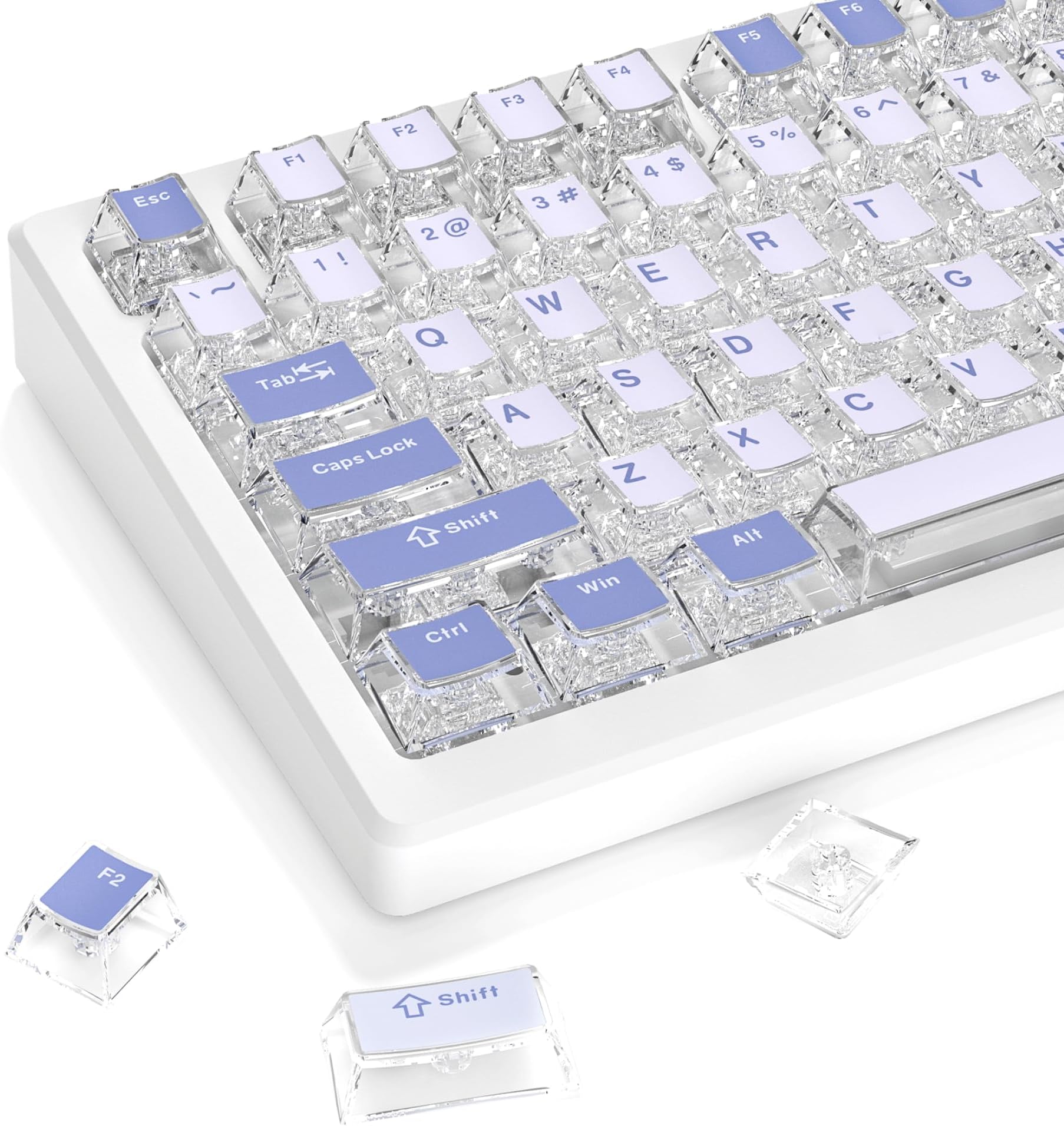 Amazon.com: G.SKILL Crystal Crown Keycaps - Keycap Set with Transparent ...