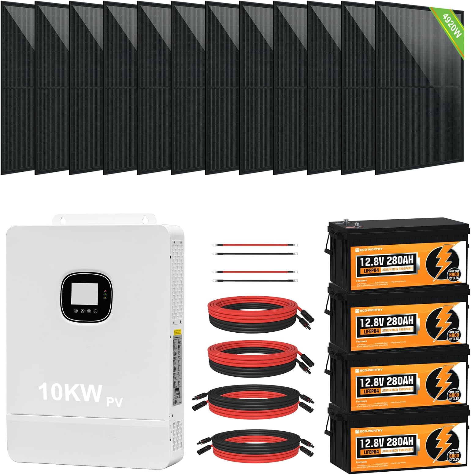Amazon.com : ECO-WORTHY Home Off-Grid Solar Power System: 10KW 120V ...