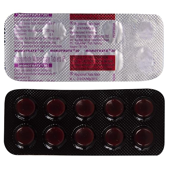 Monotrate 20 - Strip of 10 Tablets : Amazon.in: Health & Personal Care