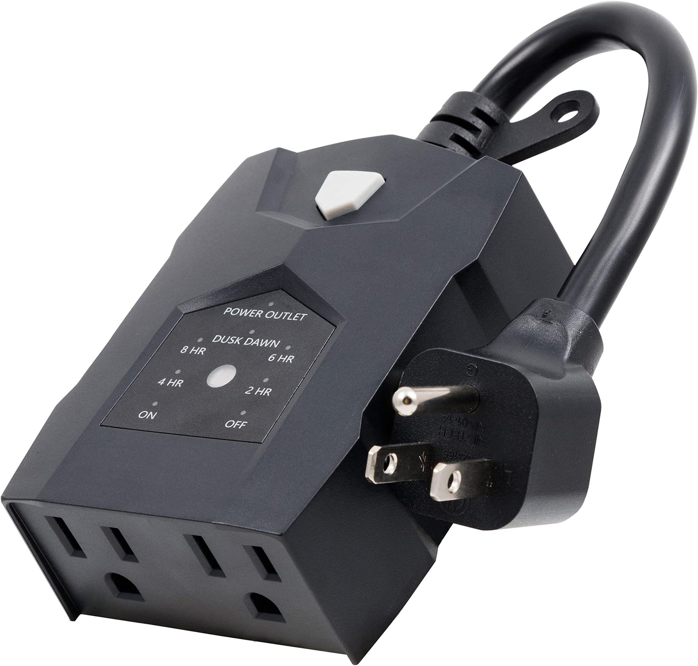 Prime Outdoor Electronic Timer with 2 Grounded Plugs and Remote Control ...