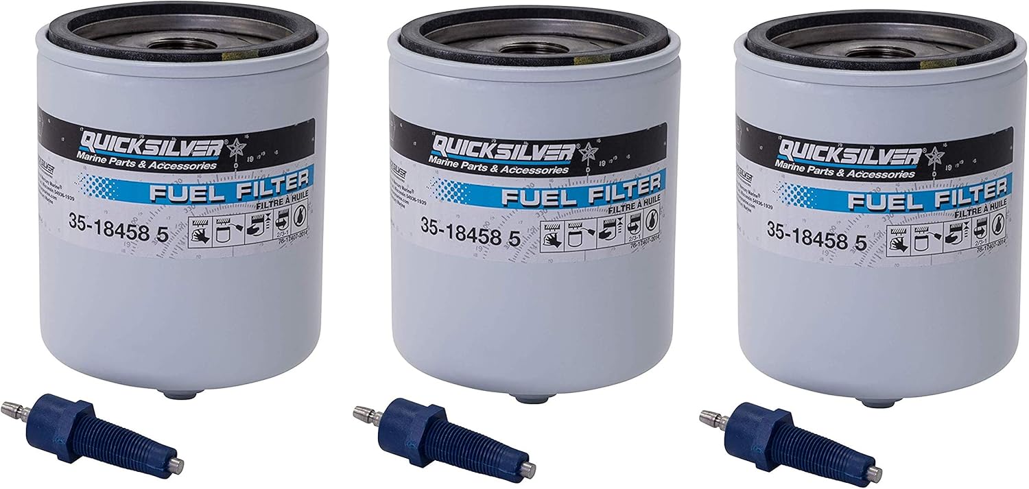 Amazon.com: QuickSilver 18458Q4 Water Separating Fuel Filter Kit with ...