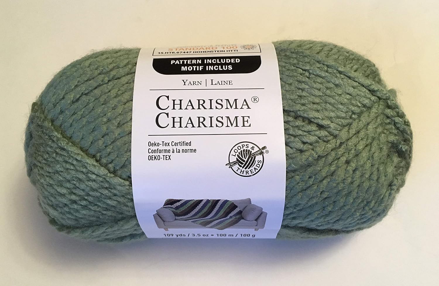 Amazon.com: Loops & Threads Charisma Yarn (Sage)
